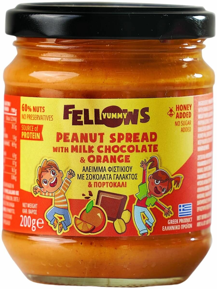 Арахисовая паста с молочным шоколадом и апельсином