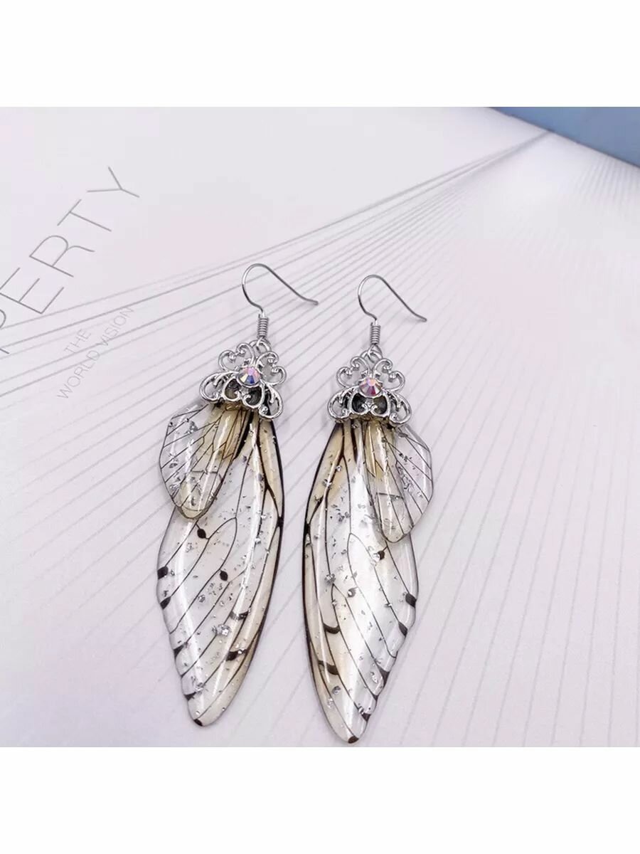 Серьги, искусственный камень