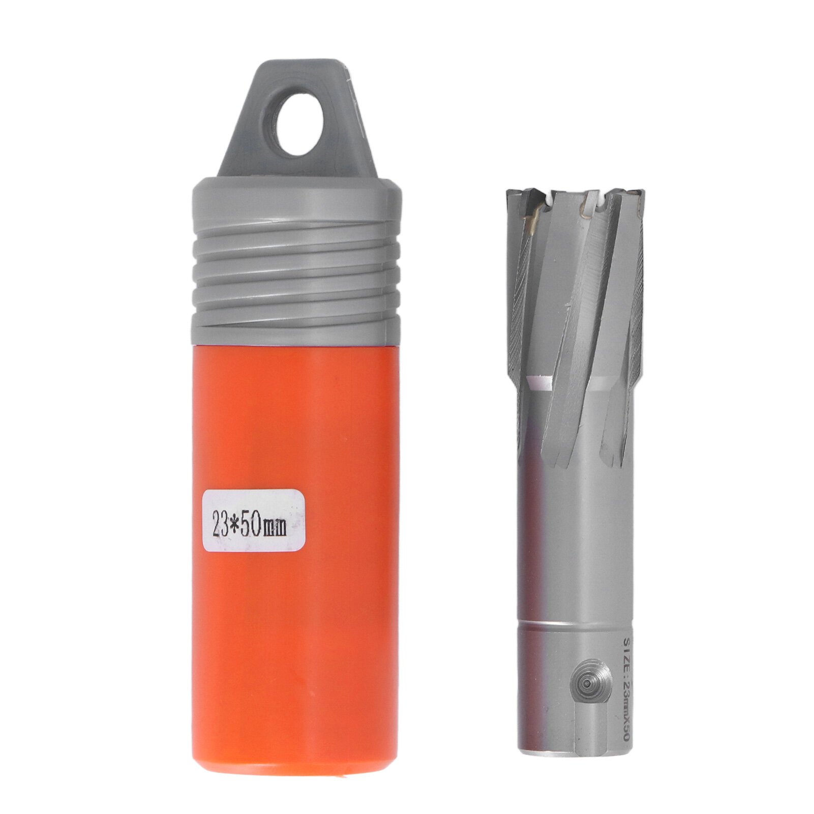 Кольцевая фреза, твердосплавное сверло для стальных пластин, корончатое сверло, для сверления полых отверстий, метрическая, глубина 50 мм, диаметр 23 мм.