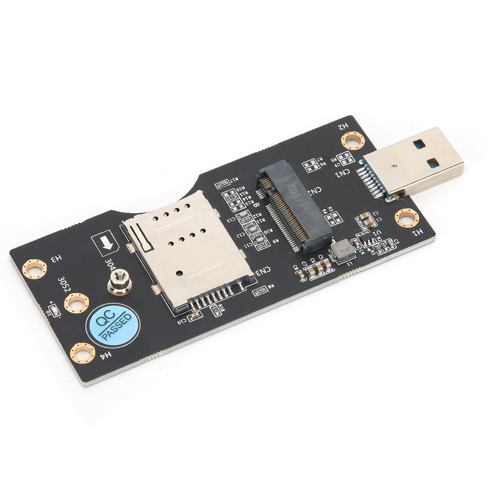 Адаптер M.2 Key B на USB 3.0 с разъемом для SIM-карты, для модемов NGFF 3042/3052