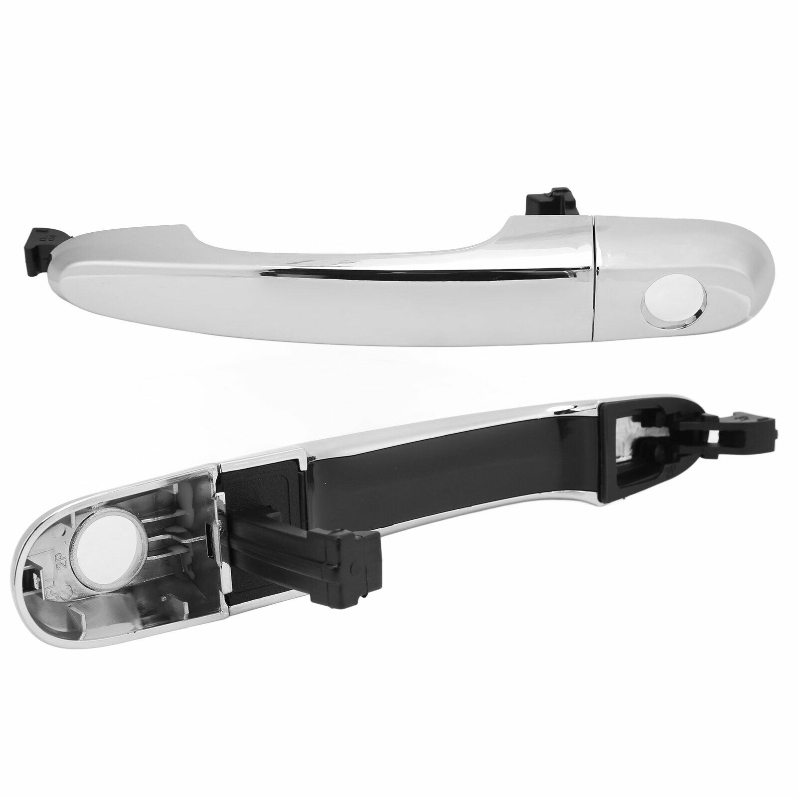 Наружная наружная ручка задней левой двери с гальваническим покрытием 826512P010 Замена для Kia Sorento 2011‑2015 гг. с отверстием