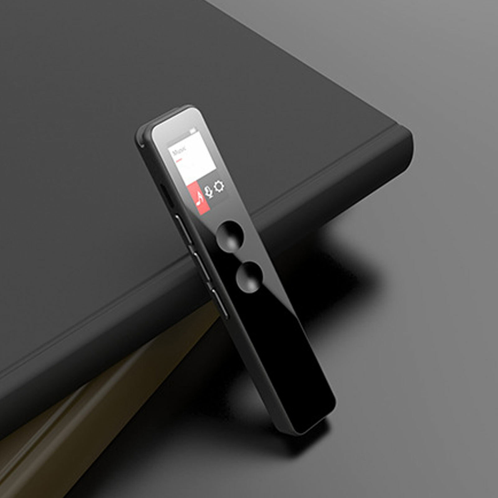 Цифровой рекодер голоса Mini Omnidirectional Pickup DSP Noise Reduction MP3 Player HiFi Portable Recorder для лекций 16GB с 360 градусным микрофоном, функцией автосохранения при низком заряде, HD цветным дисплеем, встроенным динамиком 8 Ом 1 Ватт,