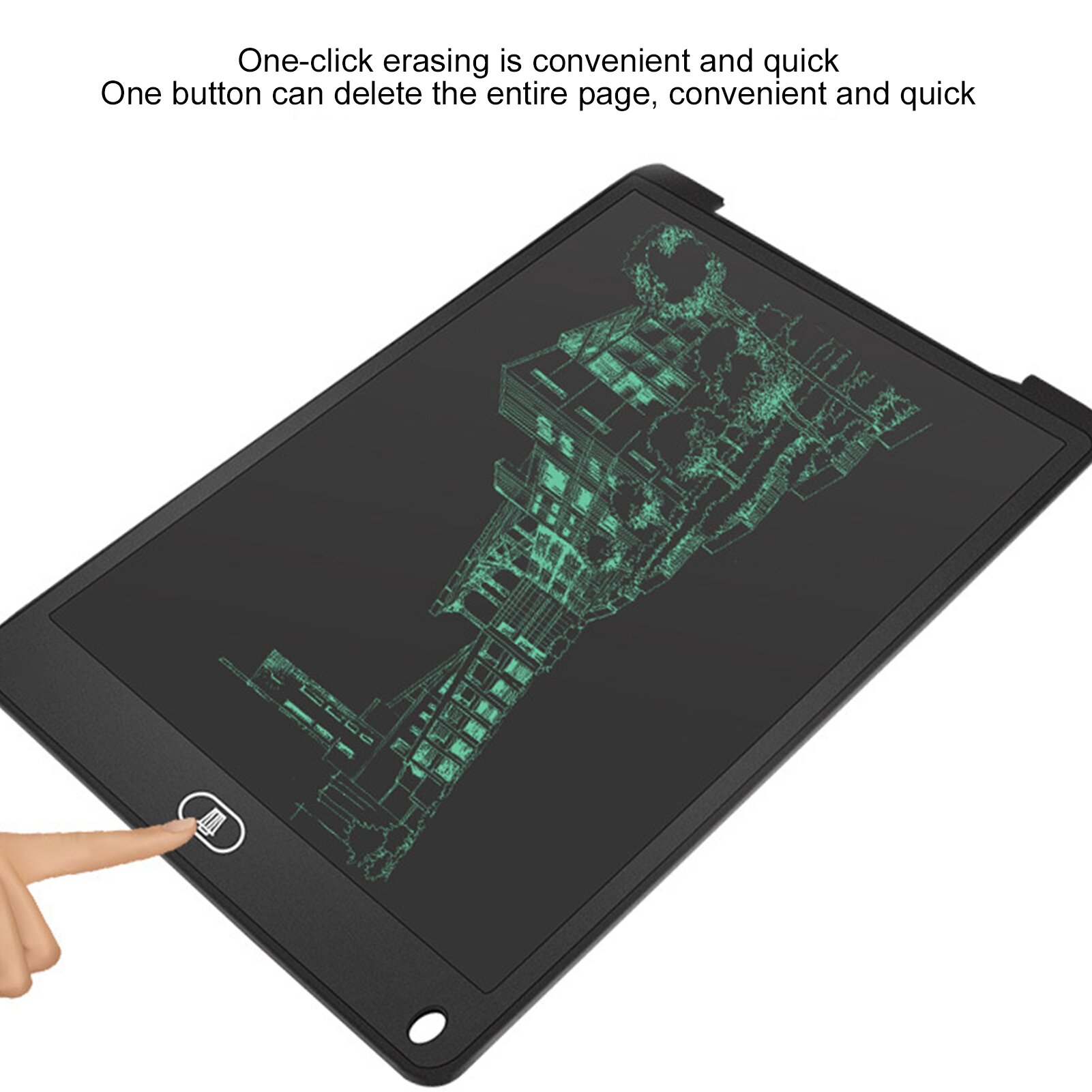 12-дюймовый ЖК-экран с большим экраном, портативный планшет для рисования с ручкой для детей, многократное использование