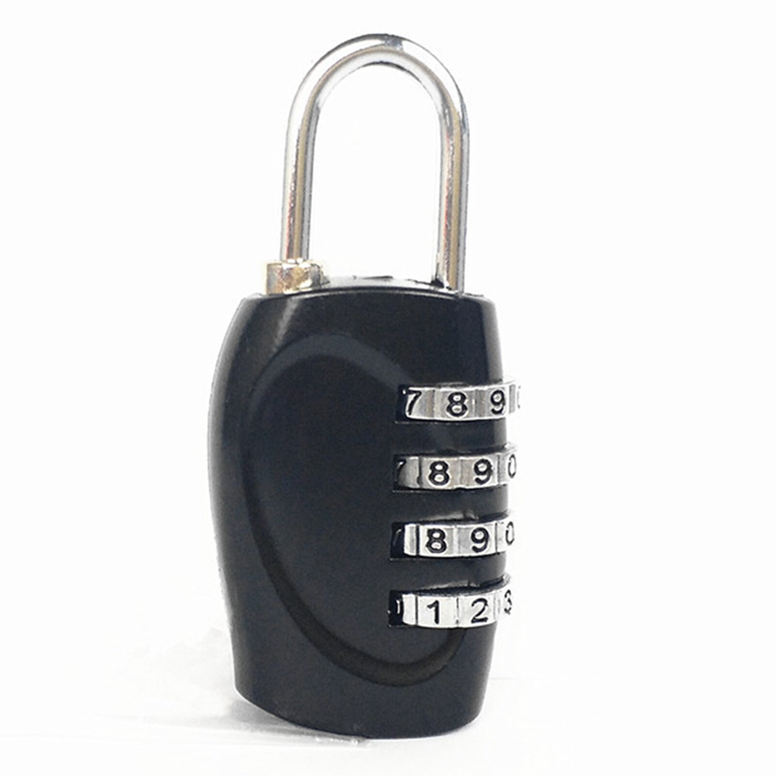 4-Значный Кодовый Замок Наружный Охранный Навесной Замок Из Цинкового Сплава для Багажа Рюкзаков Чемоданов Выдвижных Ящиков LockersBlack