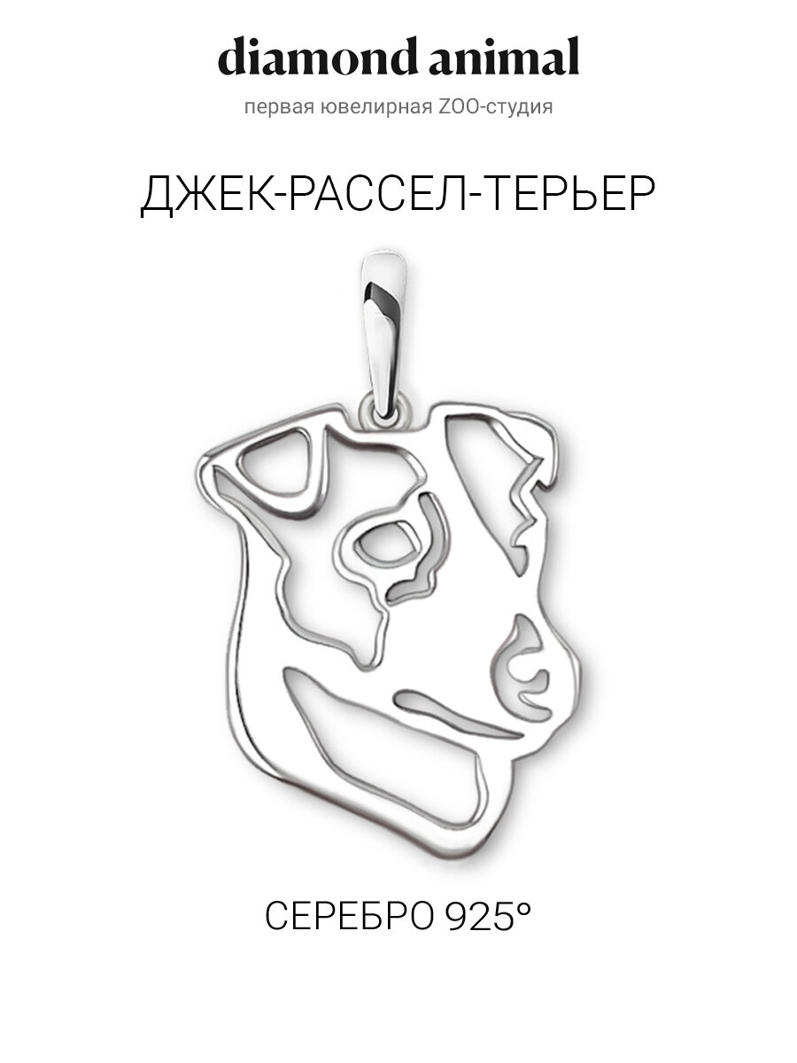 Подвеска, серебро, 925 проба, родирование