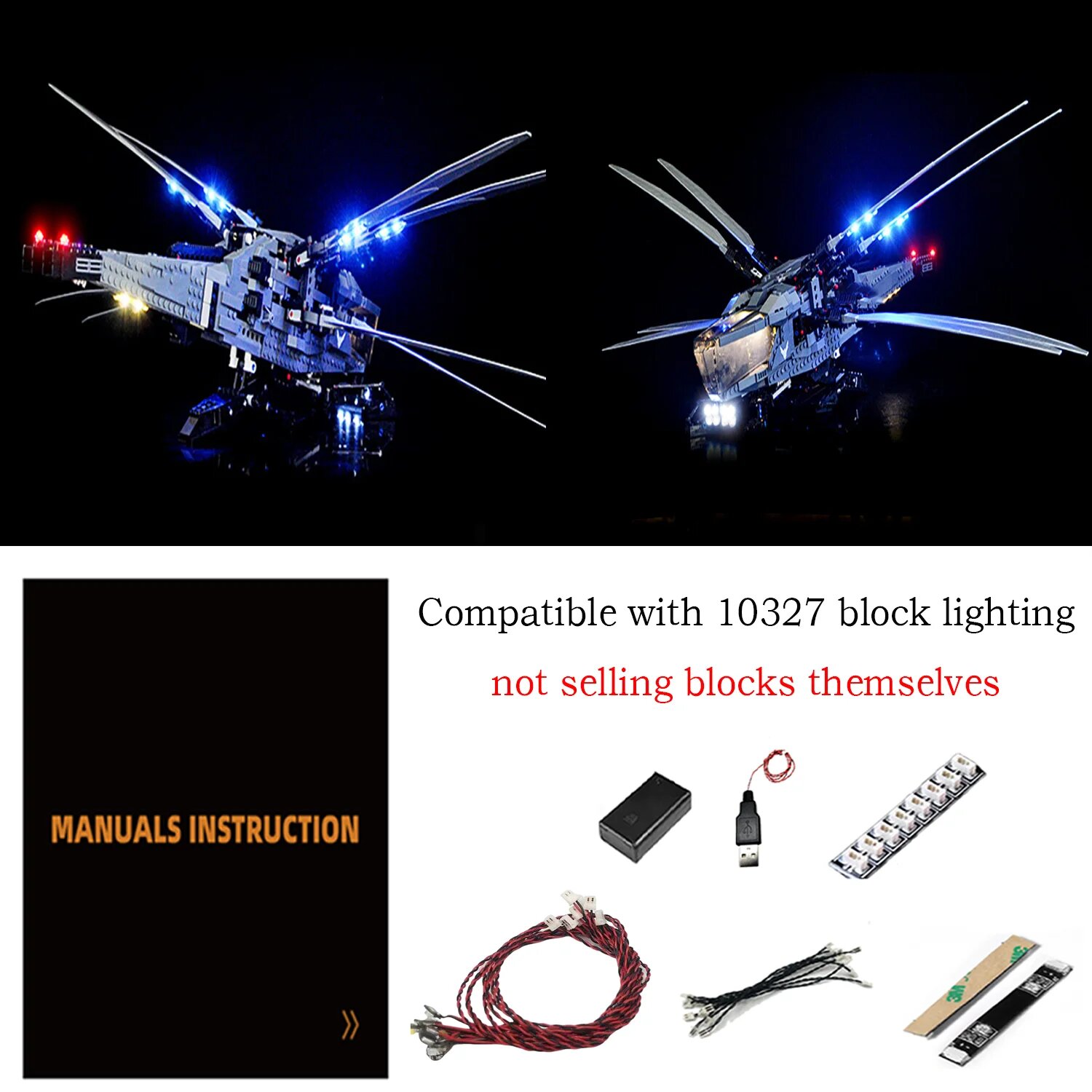 LYBMTWF Светильник для LEGO 10327