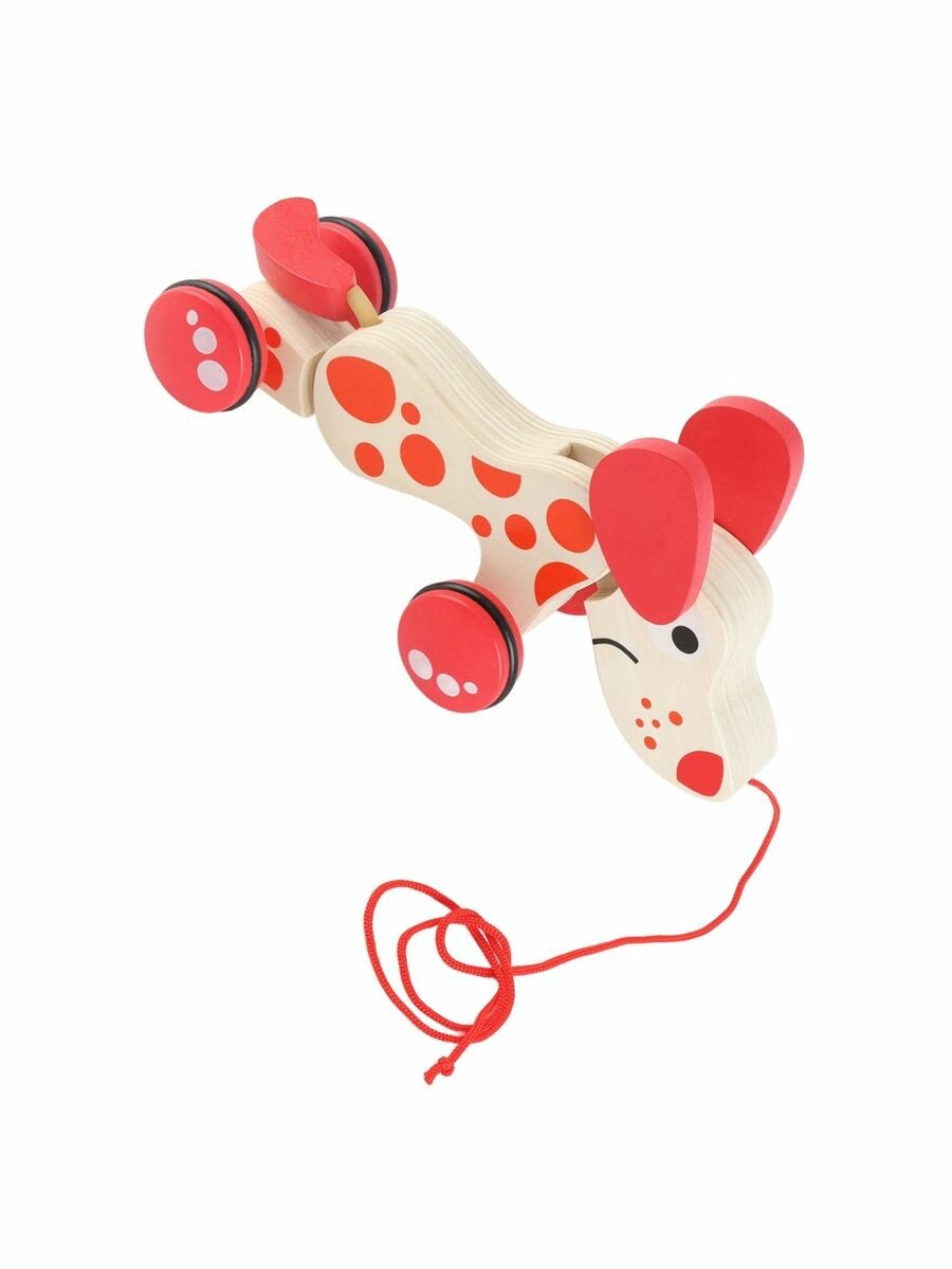 Деревянная игрушка для щенков в стиле собаки, деревянная игрушка для прогулок по щенку для малышей, 3-6 лет, безопасная и прочная