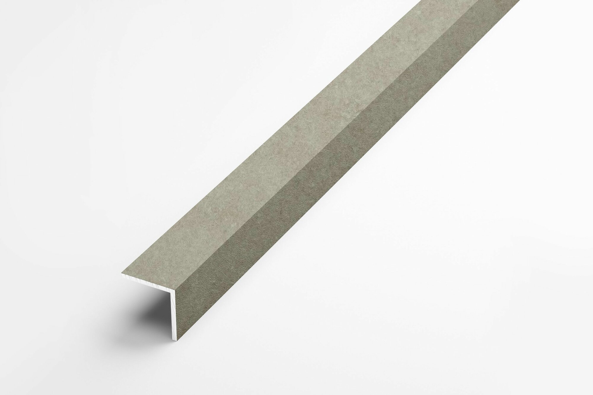 Уголок алюминиевый 10х10 мм, длина 2,7 м, профиль угловой внешний Лука УП 01-27, декор Бетон айс 057