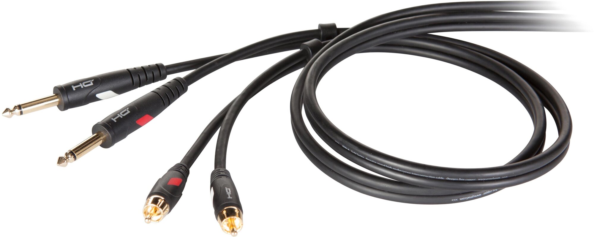 Die Hard DHG535LU3 Кабель 2 х Mono Jack - 2 x RCA, 3 метра