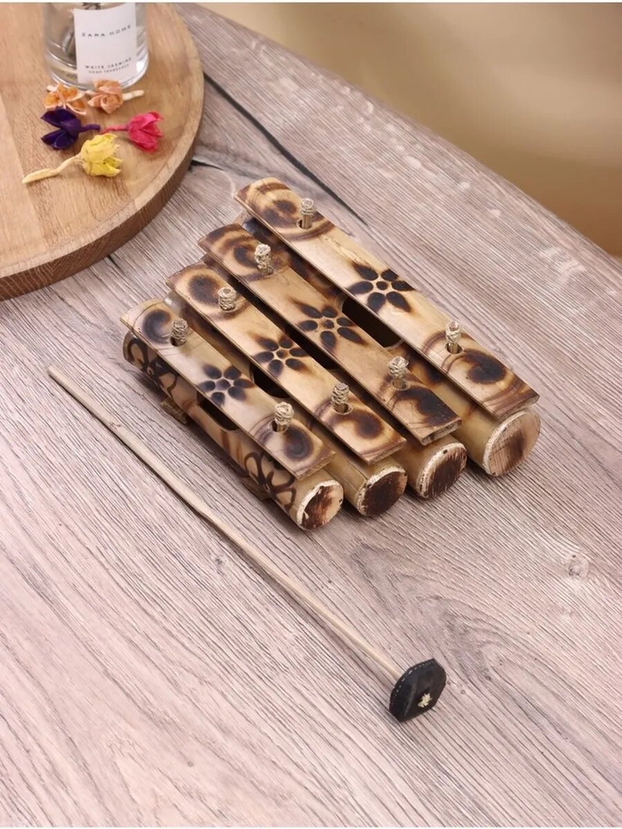 Эко-кастомный бамбуковый ксилофон для творчества