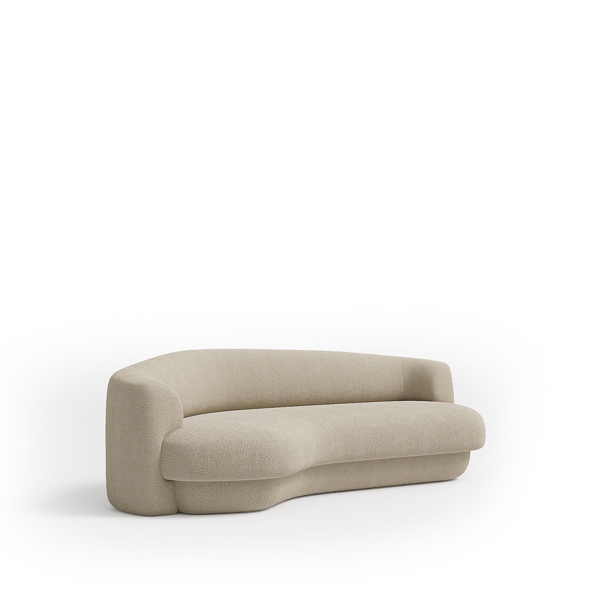 Диван Basil, букле, бежевый