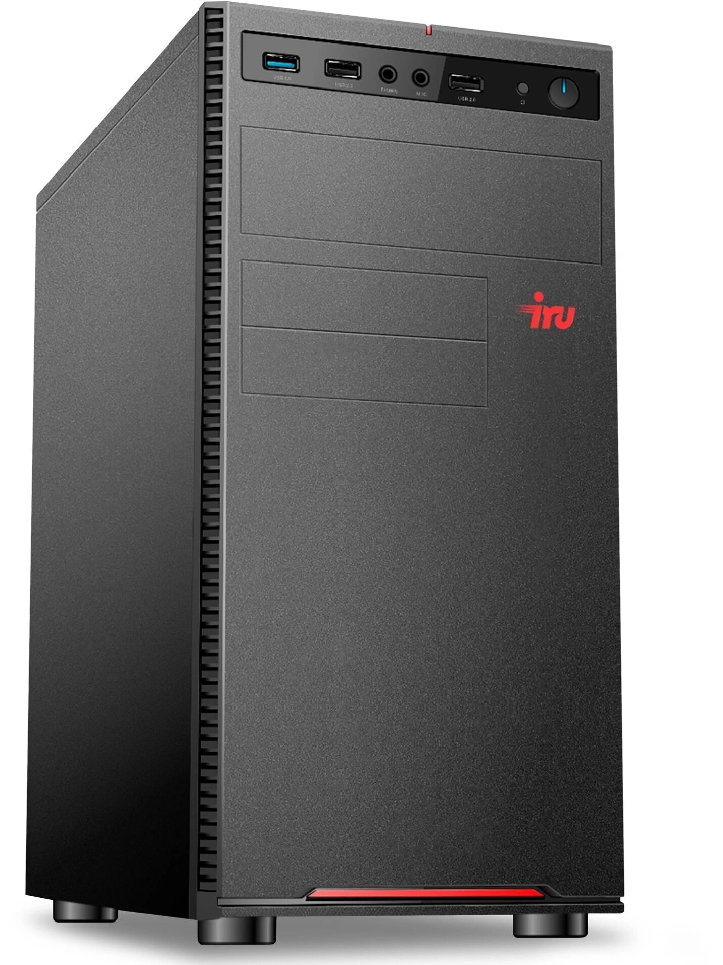 Компьютер IRU Planio 310H6SEV, Intel Core i3 12100, DDR4 8ГБ, SSD 256ГБ, Intel UHD Graphics 730, FreeDOS, черный (2112567)