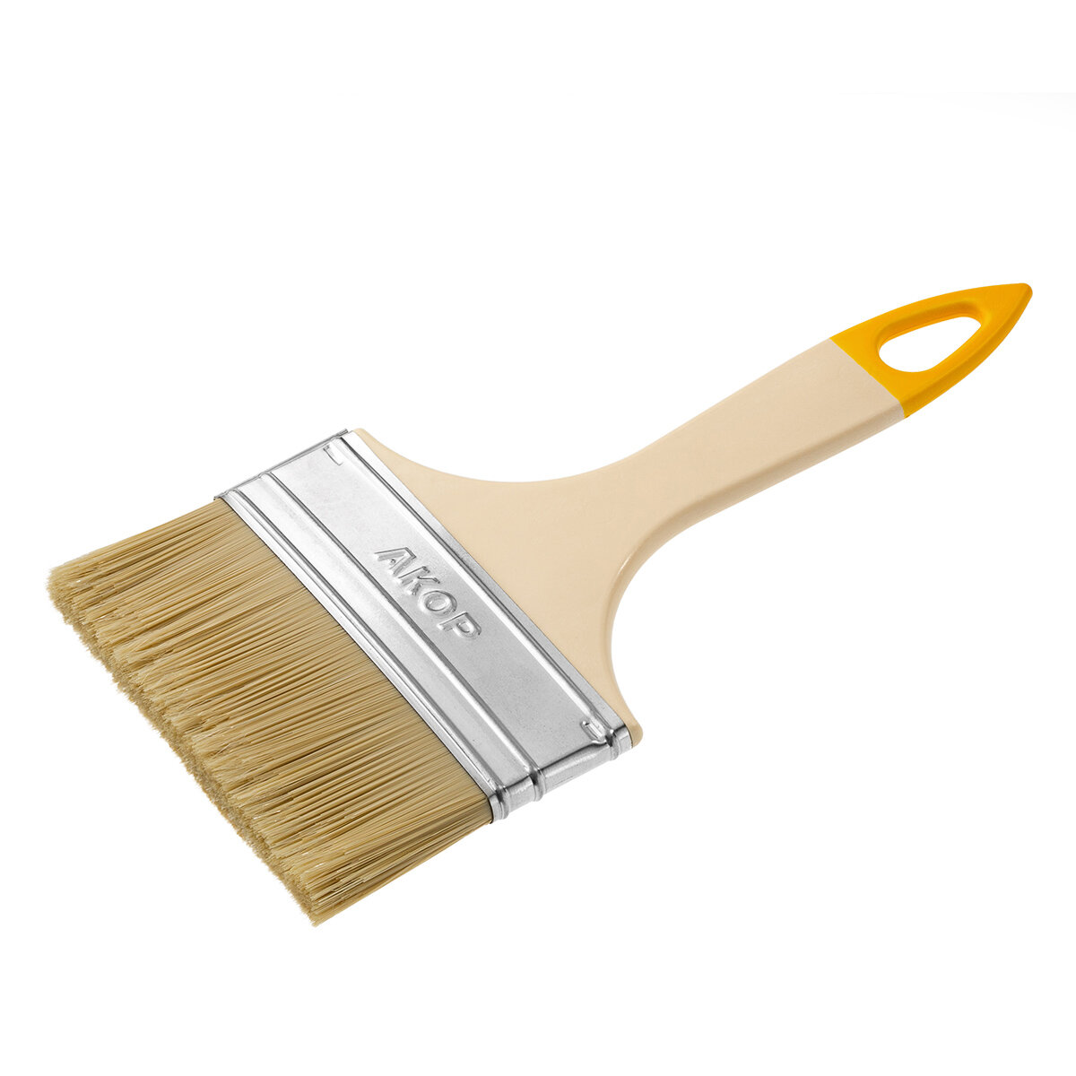 Кисть плоская Акор Стандарт Столичная, смешанная щетина, пластиковая ручка, 100 x 8 мм