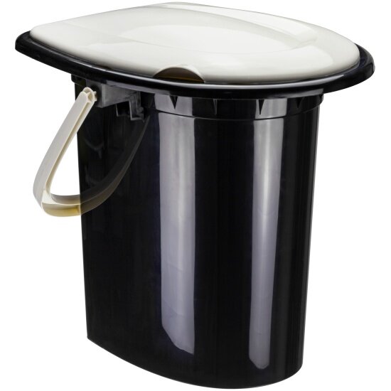 Ведро-туалет Idea 16л М 2459 белый ротанг