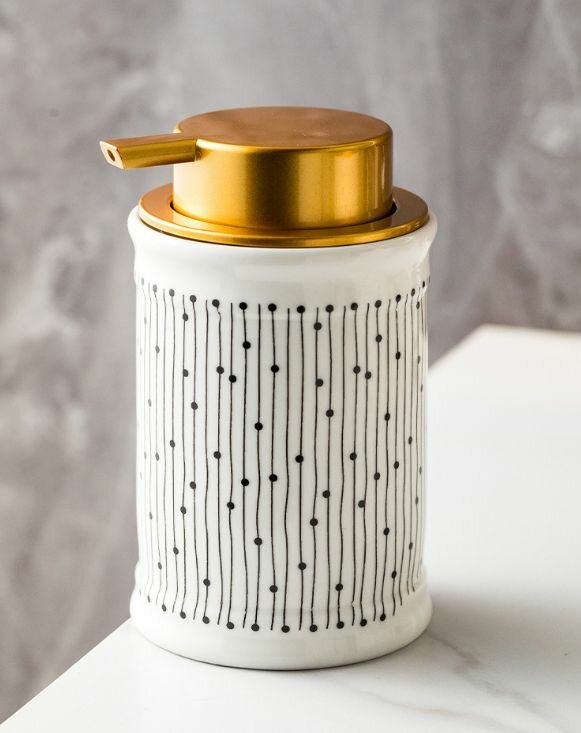 Дозатор для жидкого мыла/Диспенсер для жидкого мыла/ Диспенсер керамический дизайнерский / 320 мл