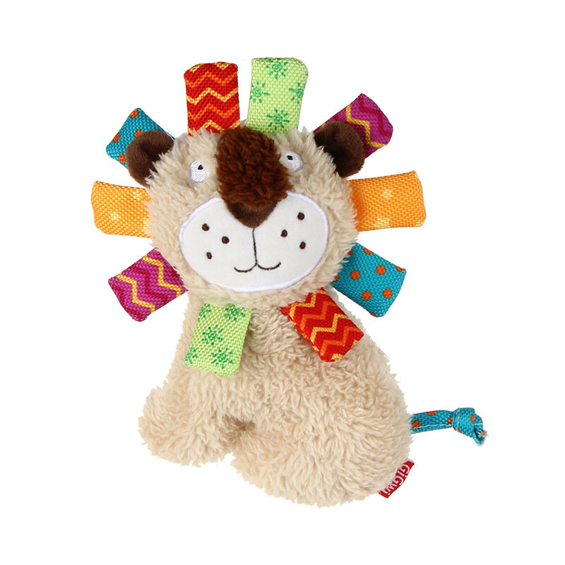 GiGwi — милая собачья игрушка с медалью и бумажным звуком. Игрушка для щенков из меха Тедди Корги. Милый лев