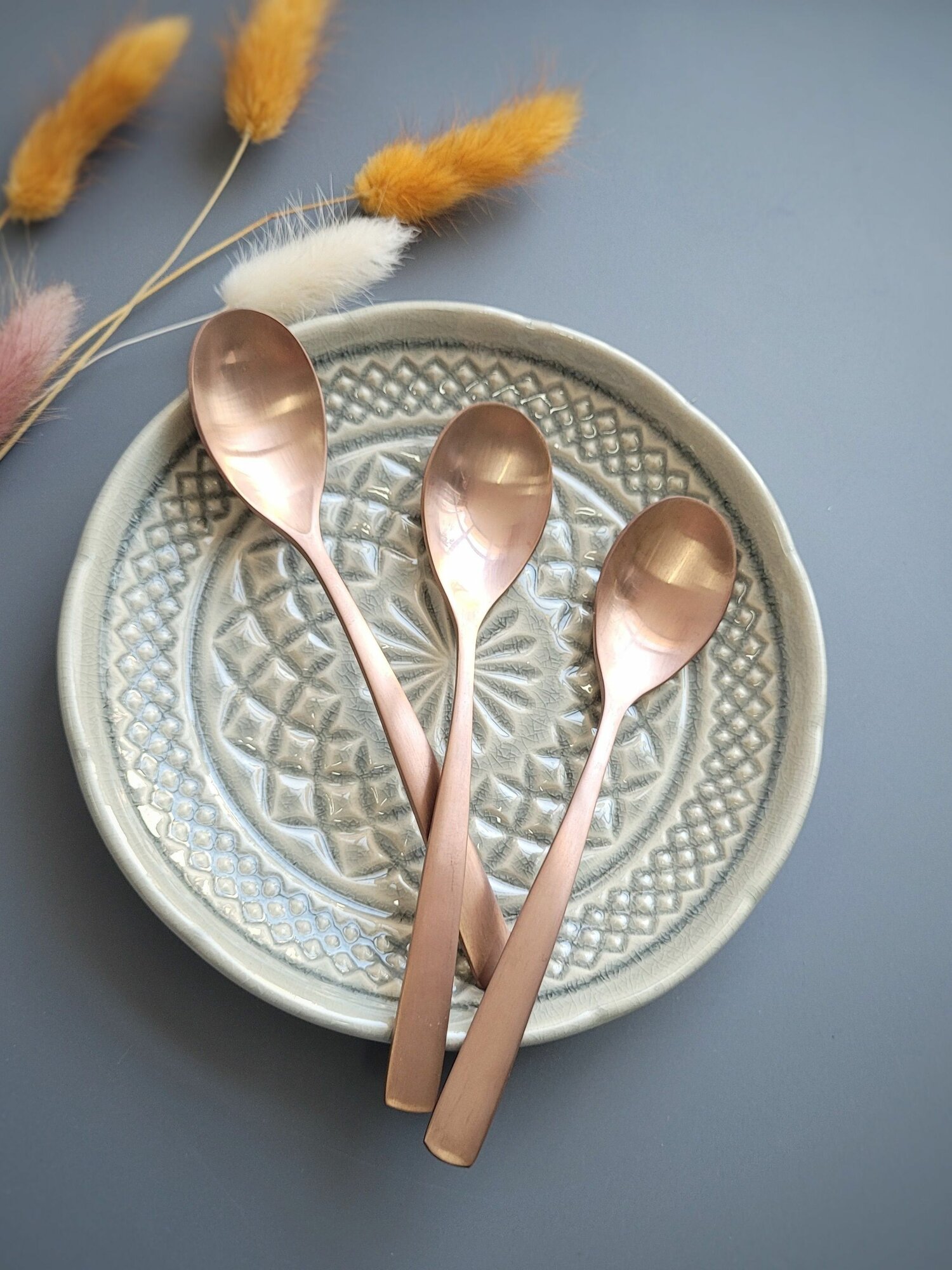 Набор ложек чайных бронза 3 шт, COMAS "BCN COLORS 18% Copper", 14.3 см. Нержавеющая сталь. Испания