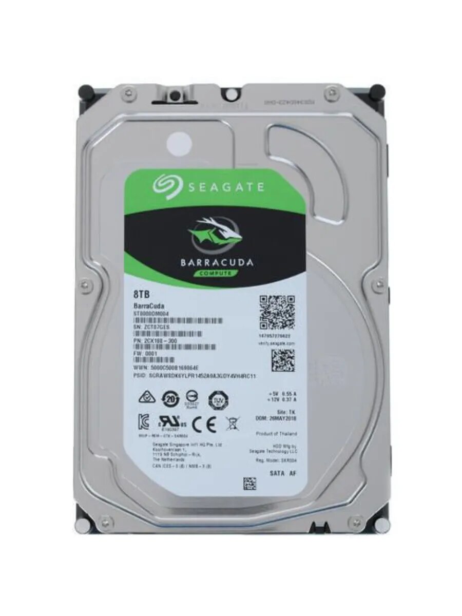 8 ТБ Жесткий диск BarraCuda 5400 ST8000DM004 - 5400 об/мин