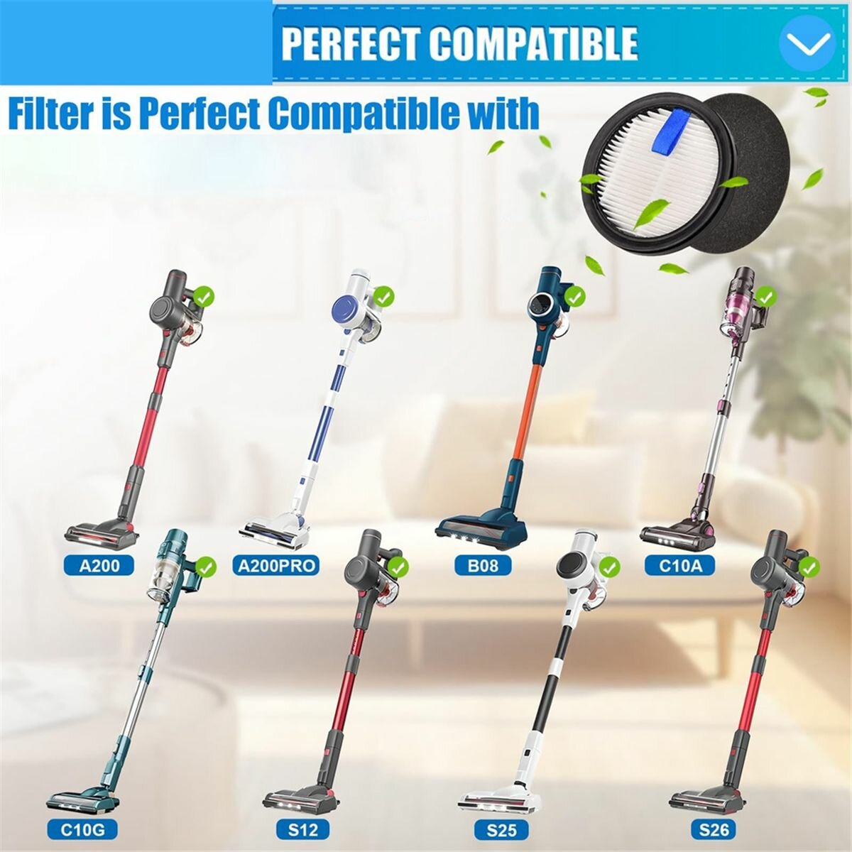 Замена фильтра для Afoddon A200Pro A200 Запчасти для вертикального пылесоса