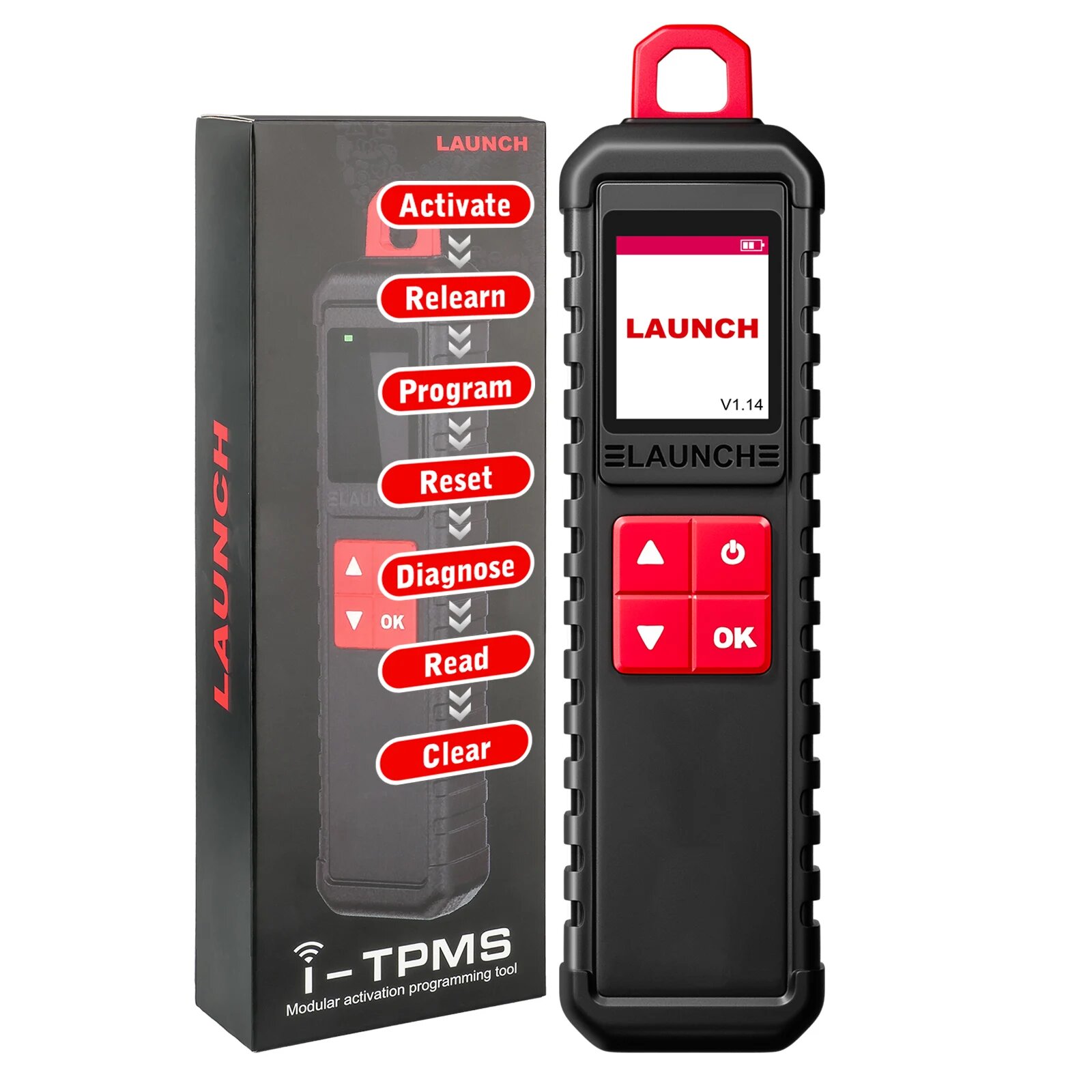 LAUNCH X431 i-TPMS Инструмент для диагностики давления в шинах Активируйте 315 МГц/433 МГц Программирование датчика TPMS Обучение для X431 V VS TSGUN