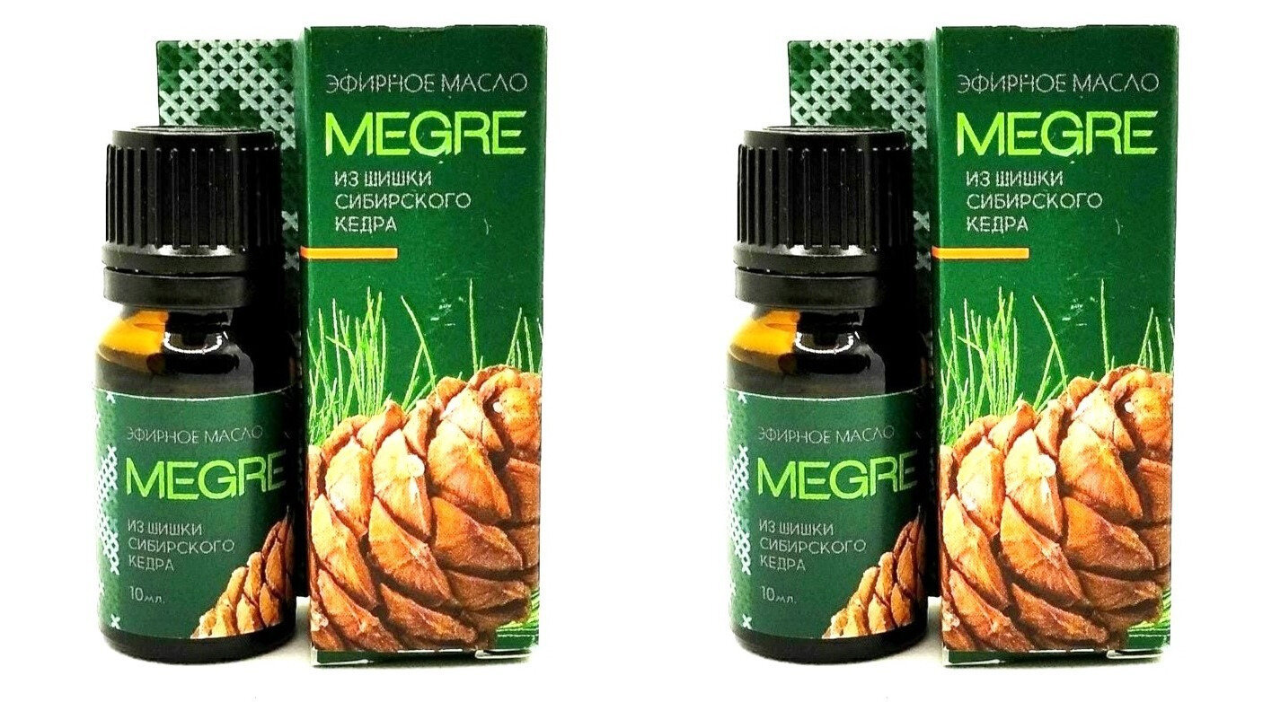 Эфирное масло из шишки сибирского кедра, 10 мл Звенящие кедры - 2 шт