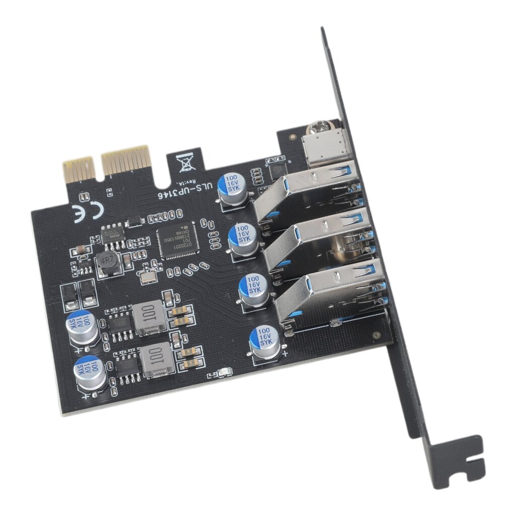 Плата PCIE USB 3.0 Type C(1) Тип A(3) Плата расширения PCI для Express Type-C Без дополнительного источника питания для Windows MacP