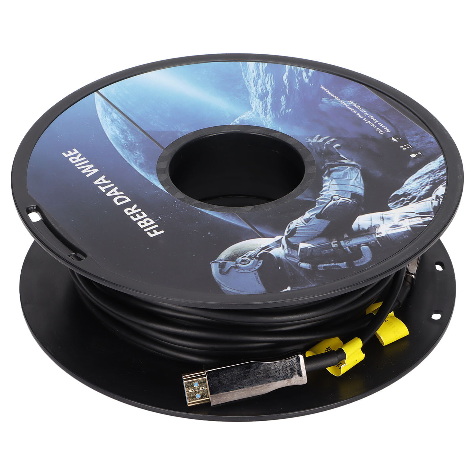 Волоконно-оптический кабель HD Multimedia Interface 4K, 4:4:4 RGB, HDR10, длина 25 м / 82 фута.