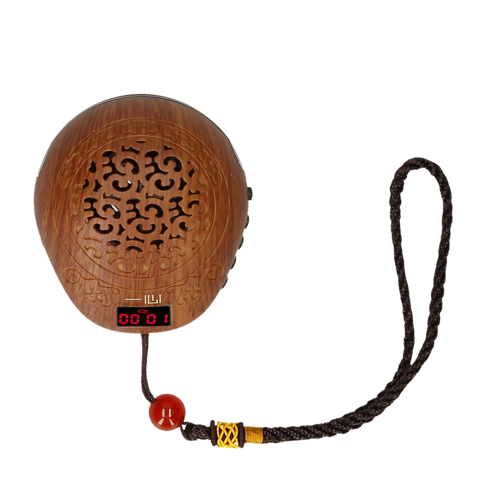 Миниатюрный перезаряжаемый электронный проигрыватель буддийских чантов Buddha Music Machine с 35 песнями, регулировкой громкости, материалом ABS Plastic, цветом Natural Wood, батареей 3.7V 300mAh Lithium Battery, портом USB, слотом для внешней памяти,