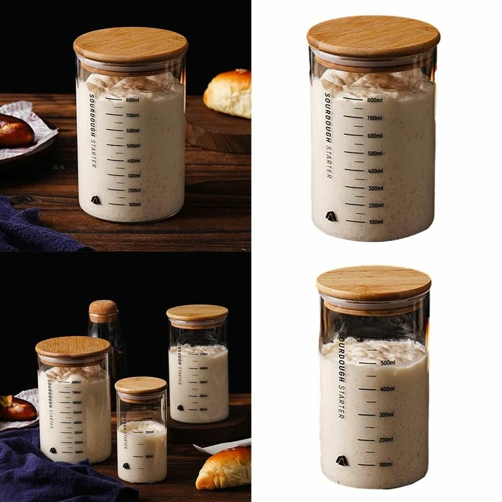 Стеклянная банка для закваски, - 600ml — фото 1