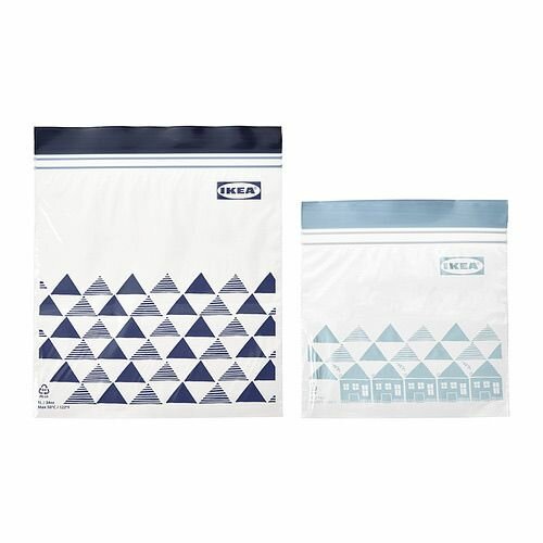 ISTAD IKEA пакет с зип застежкой истад икеа 1л-0,4л синий голубой