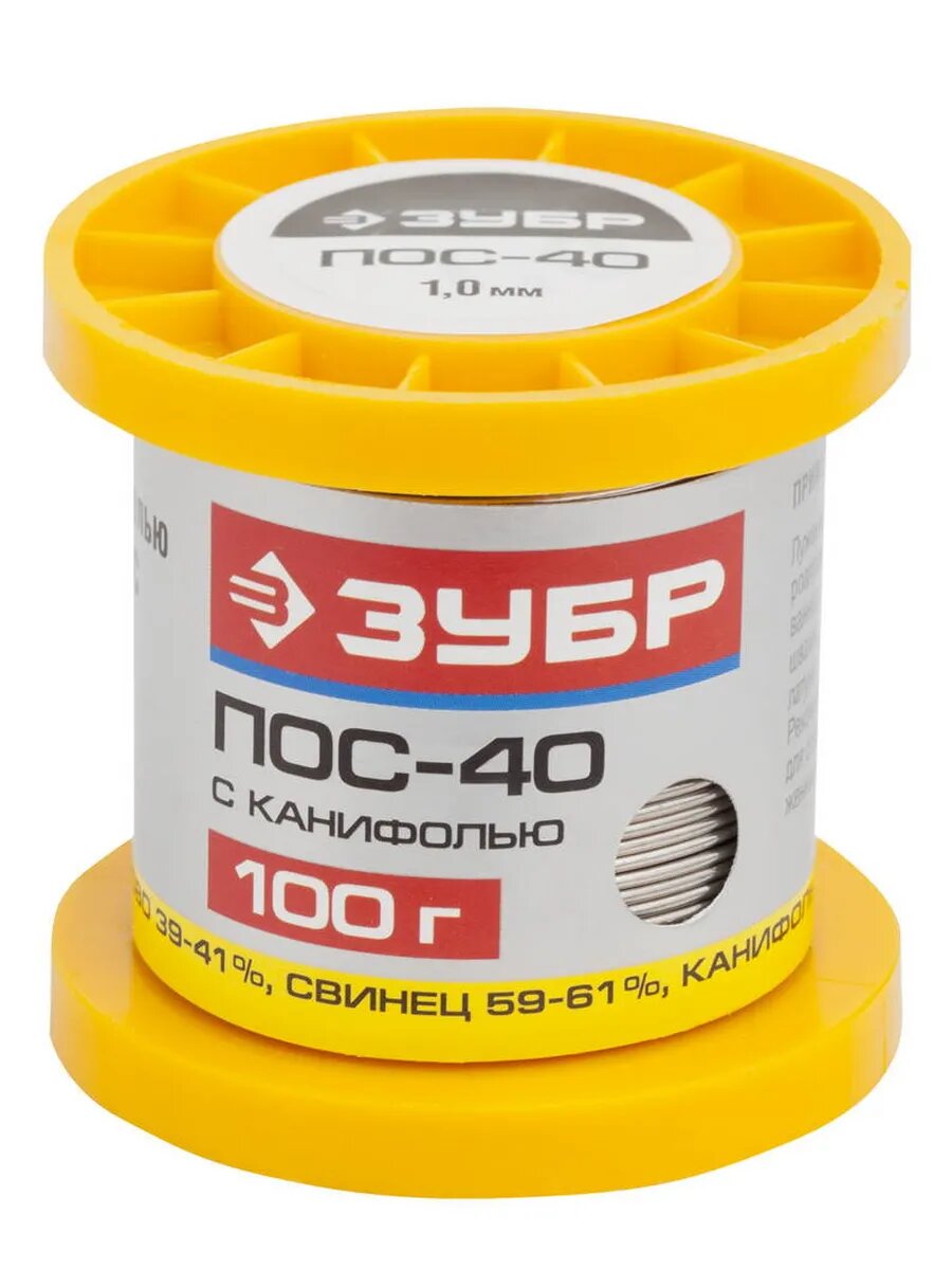 100 г, 1 мм, трубка, ПОС 40, припой