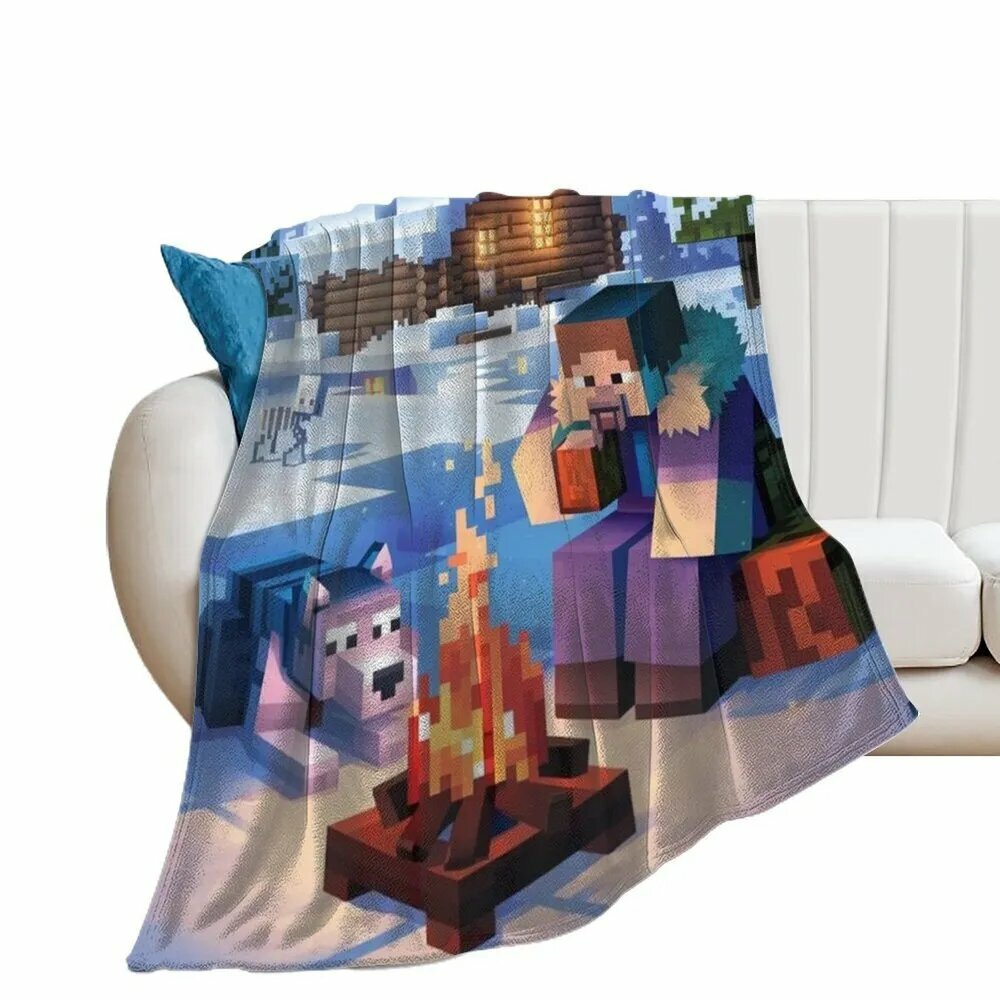 Minecraft Плед , Велсофт, 200 см х 150 см