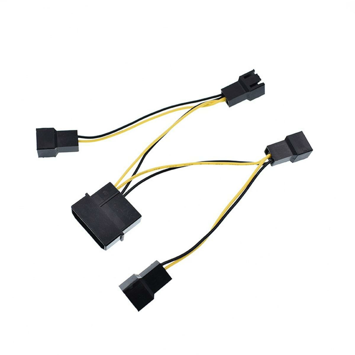 IDE 4Pin Male To 4X3Pin 3Pin Удлинительный кабель вентилятора Адаптер Кабель питания 1 к 4 Y-разветвитель Линия управлен