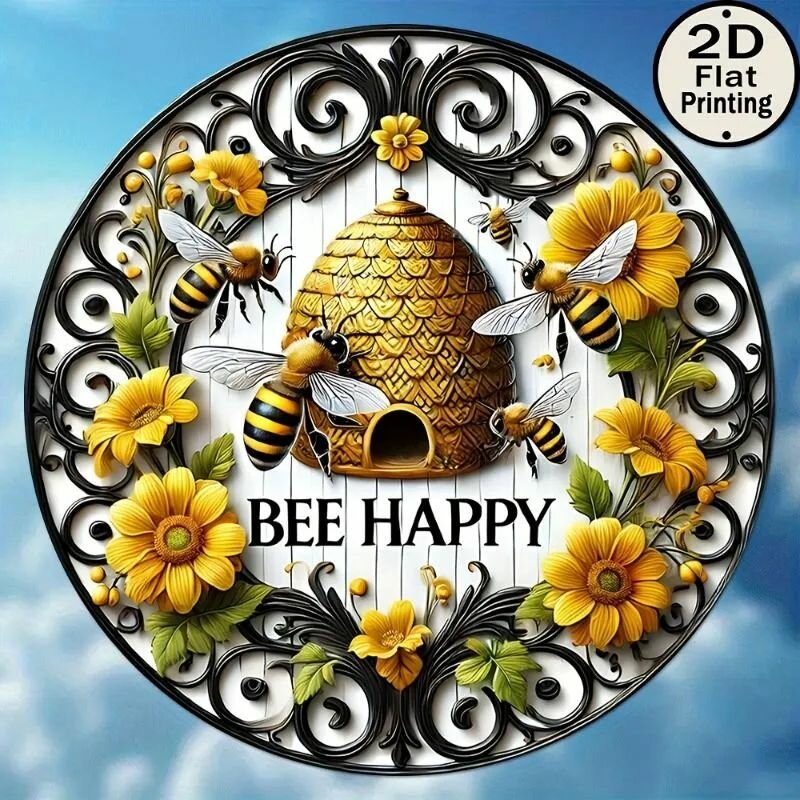 1шт 2D Плоская подвесная декоративная табличка, декоративная роспись