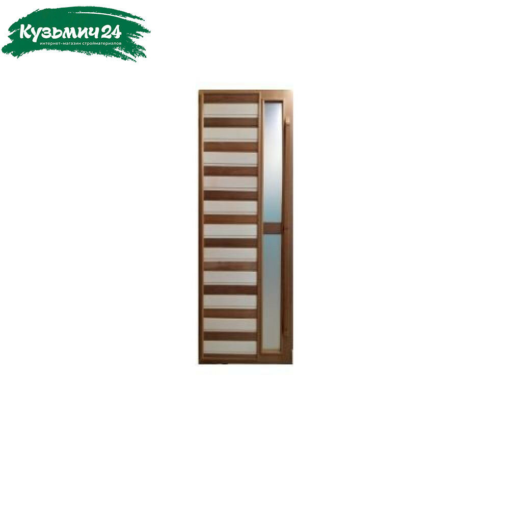 Дверь люкс стекло боковое (липа термо-комбинированная) 1800 мм, 1 шт