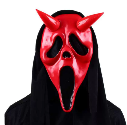 Маска "Крик ужаса" для Хэллоуина Латексная 4 цвета Косплей/NPC/Вечеринки, День всех святых