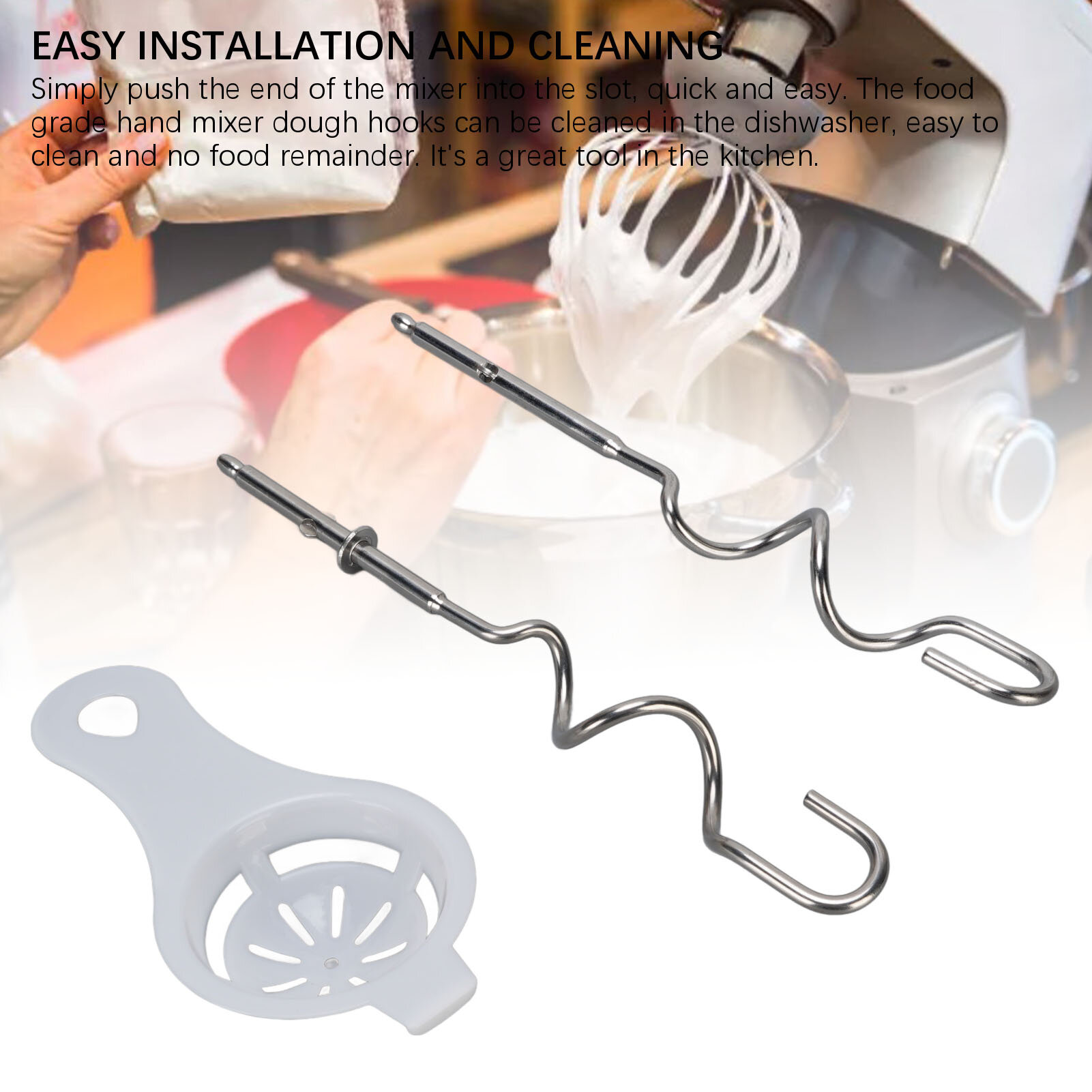 Ручной миксер крючки для теста сменные кухонные крючки из нержавеющей стали для замешивания теста хлеба насадки для ручного миксера