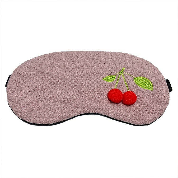 Маски для сна Cherry, милые повязки для сна, мягкие полиэстеровые повязки для путешествий, отдыха и сна, удобные козырьки для взрослых и детей, портативные повязки для глаз
