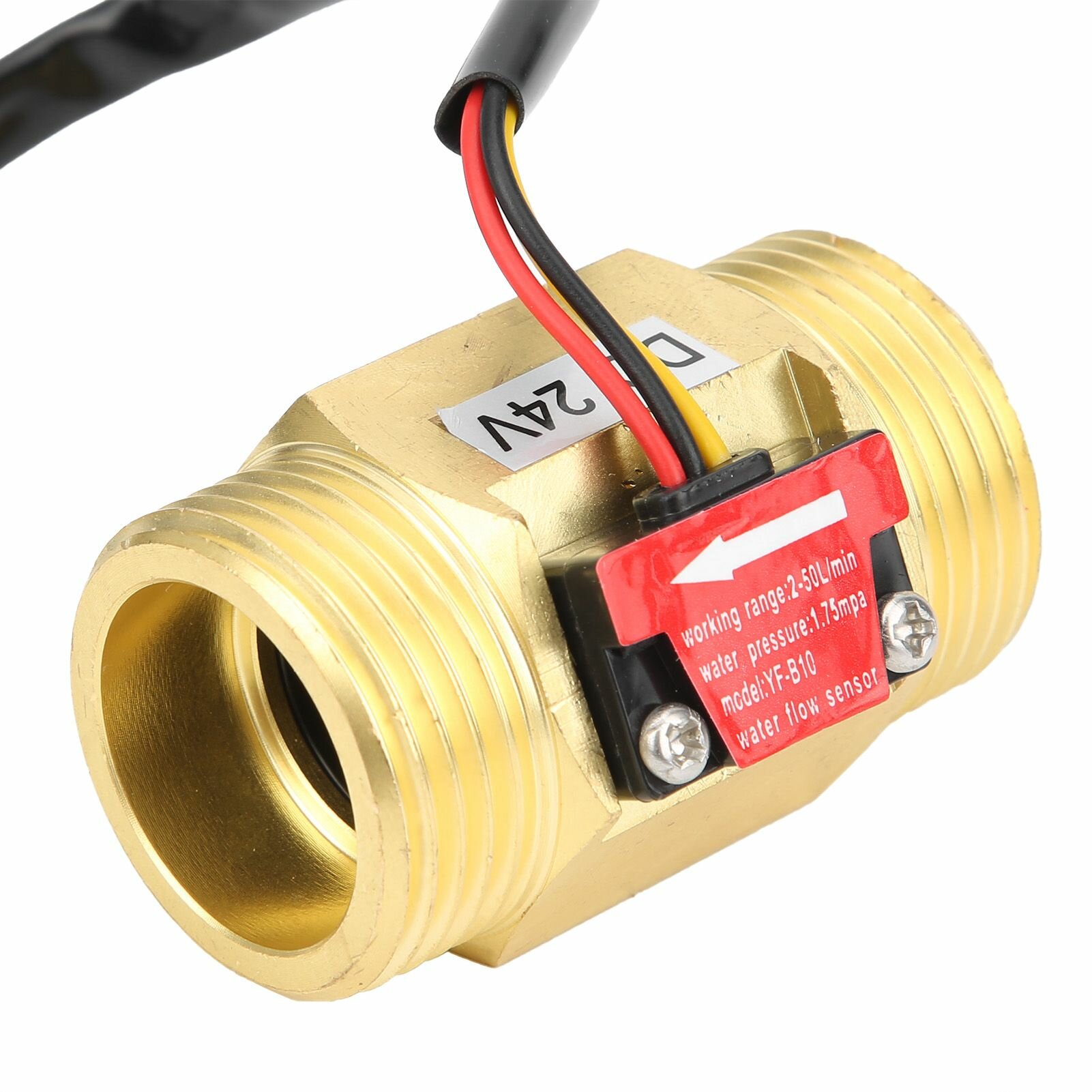 YFB10 переключатель расходомера Холла G1in датчик расхода воды турбинный счетчик DC24V 2 50 л/мин