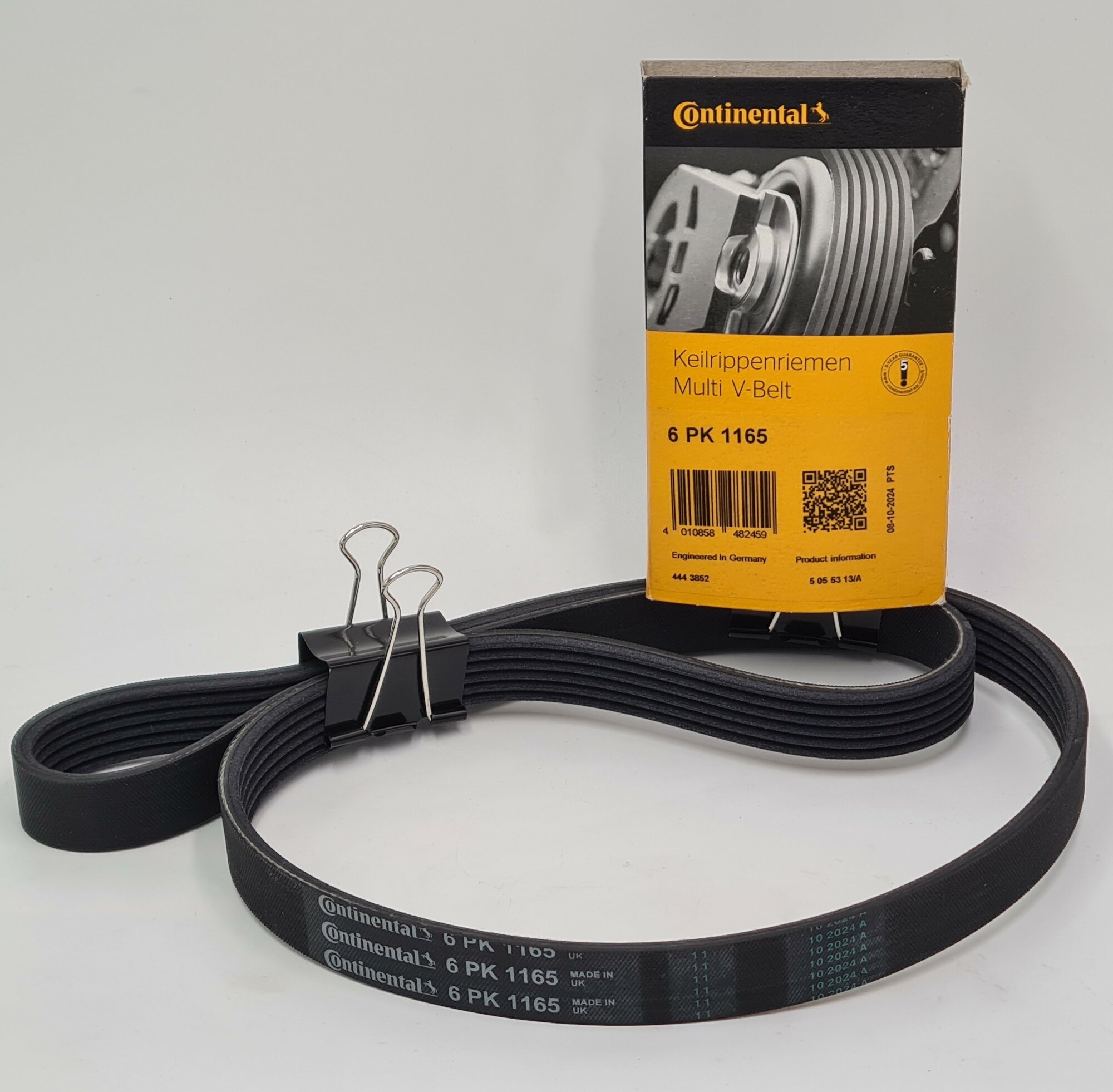 Приводной ремень Continental (Contitech) 6PK1165 для BMW, CITROEN, FIAT, LANCIA, NISSAN, PEUGEOT, RENAULT, DACIA