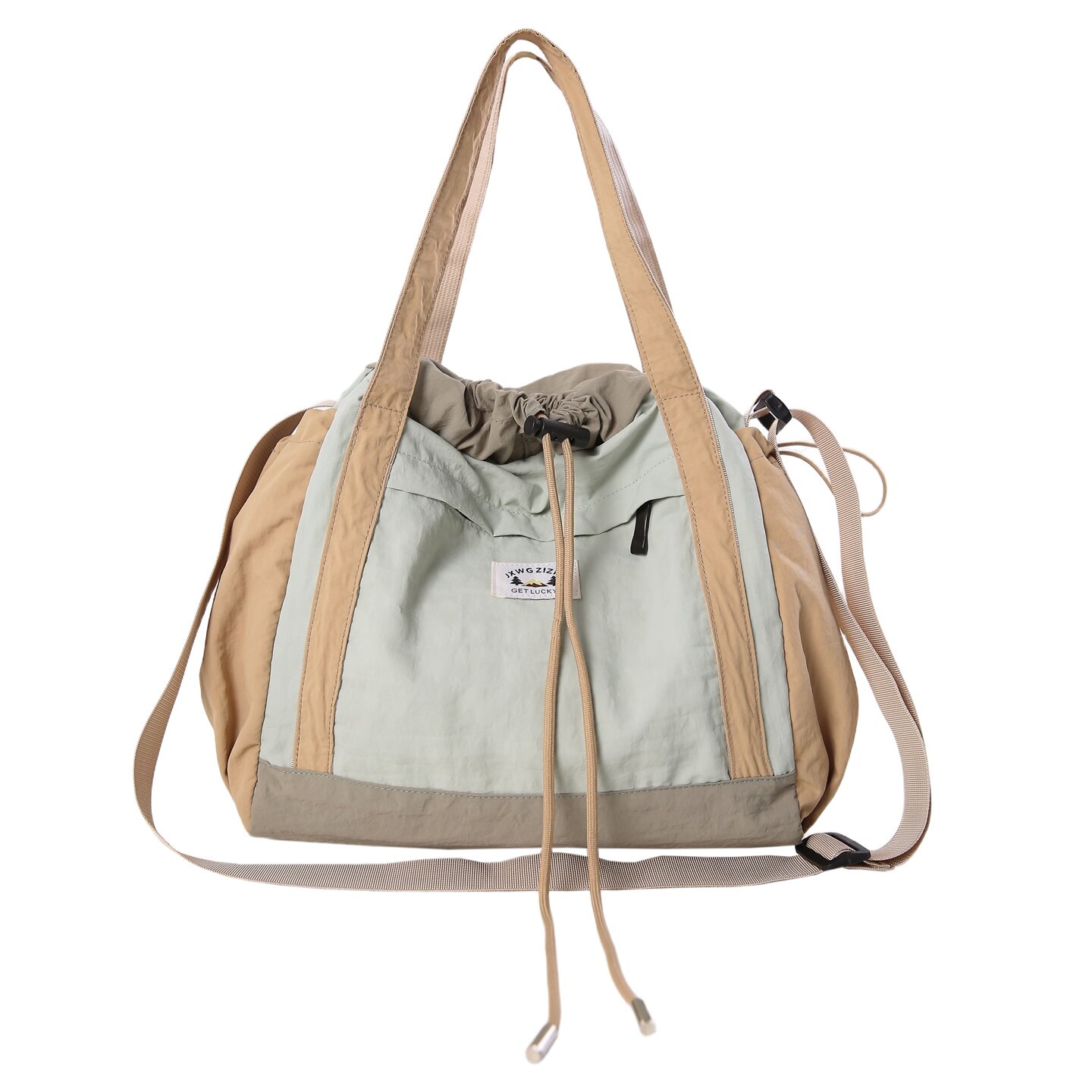 Корейская большая вместительная стильная сумка через плечо для мам на выезд, многофункциональная уличная сумка через плечо, модная и универсальная,33,32, молния, плечевой ремень, сумка, белый,30