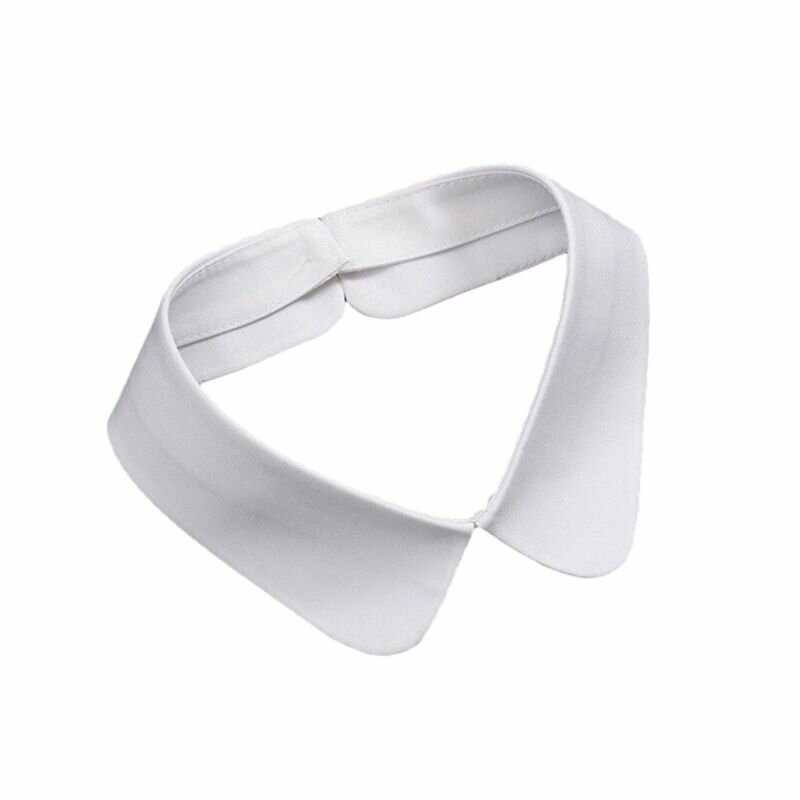 Рукава с искусственным воротником-пряжкой сзади на шее белого цвета