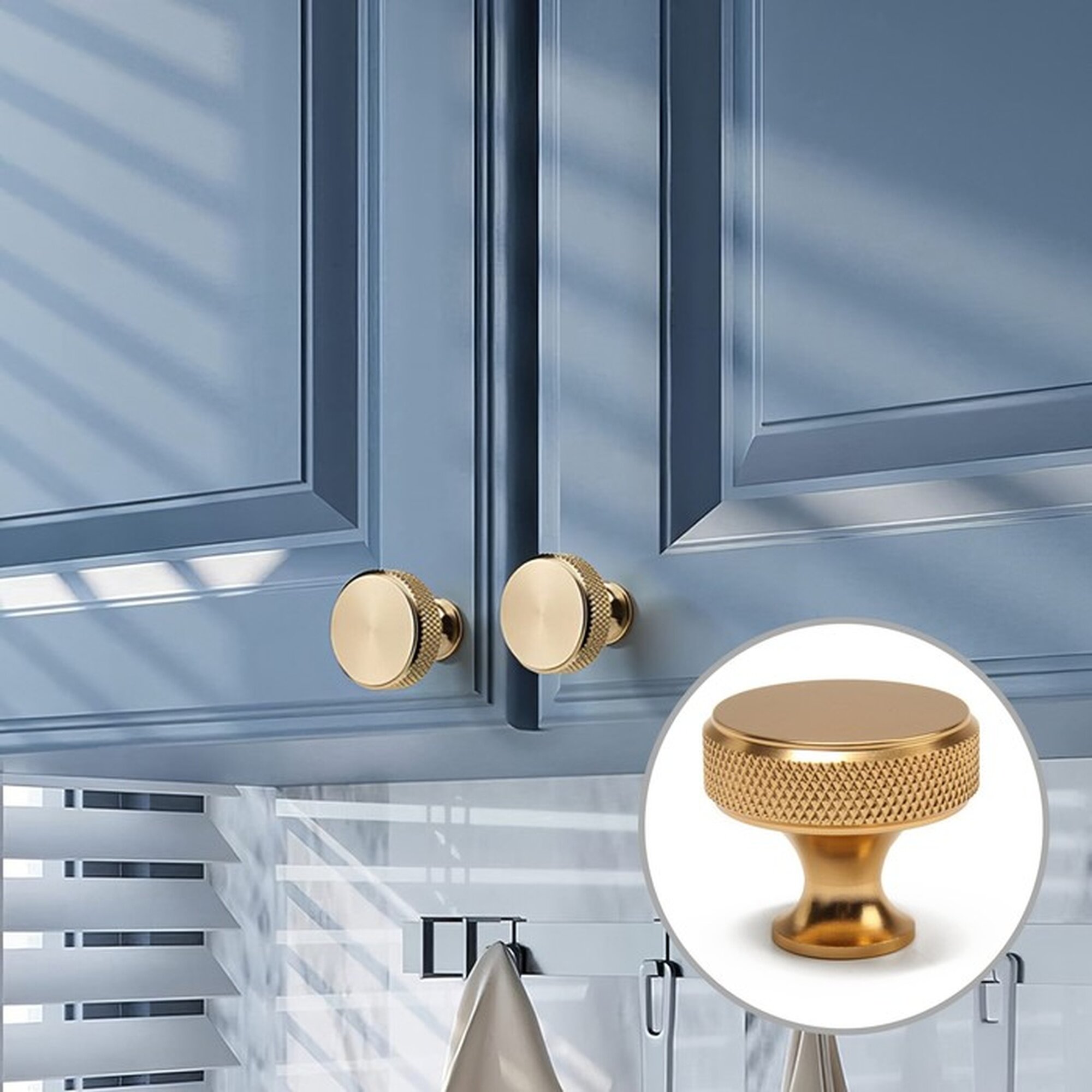 Мебельная ручка CAPPIO PK323, металл, цвет золота, диаметр 30 мм