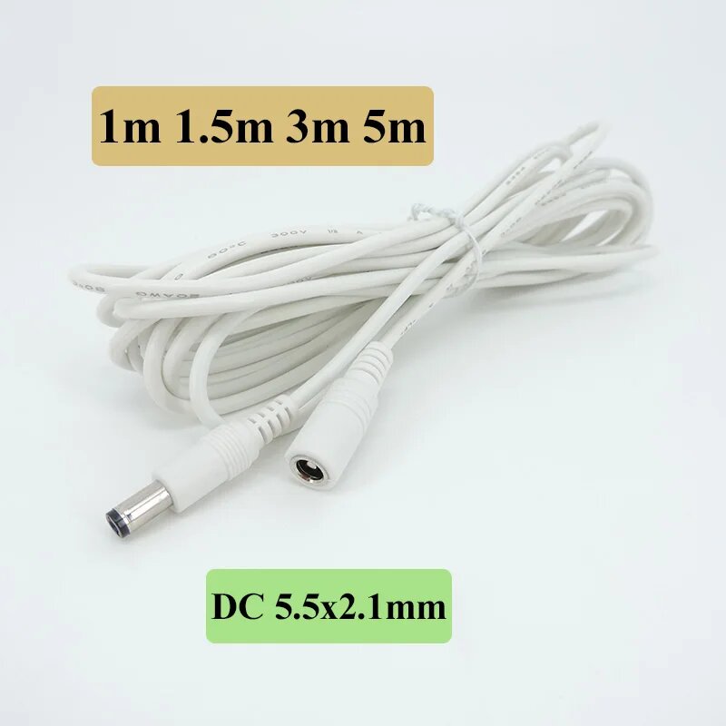 Удлинитель кабеля питания QvvCev 12В 24В 22awg 3A 1M