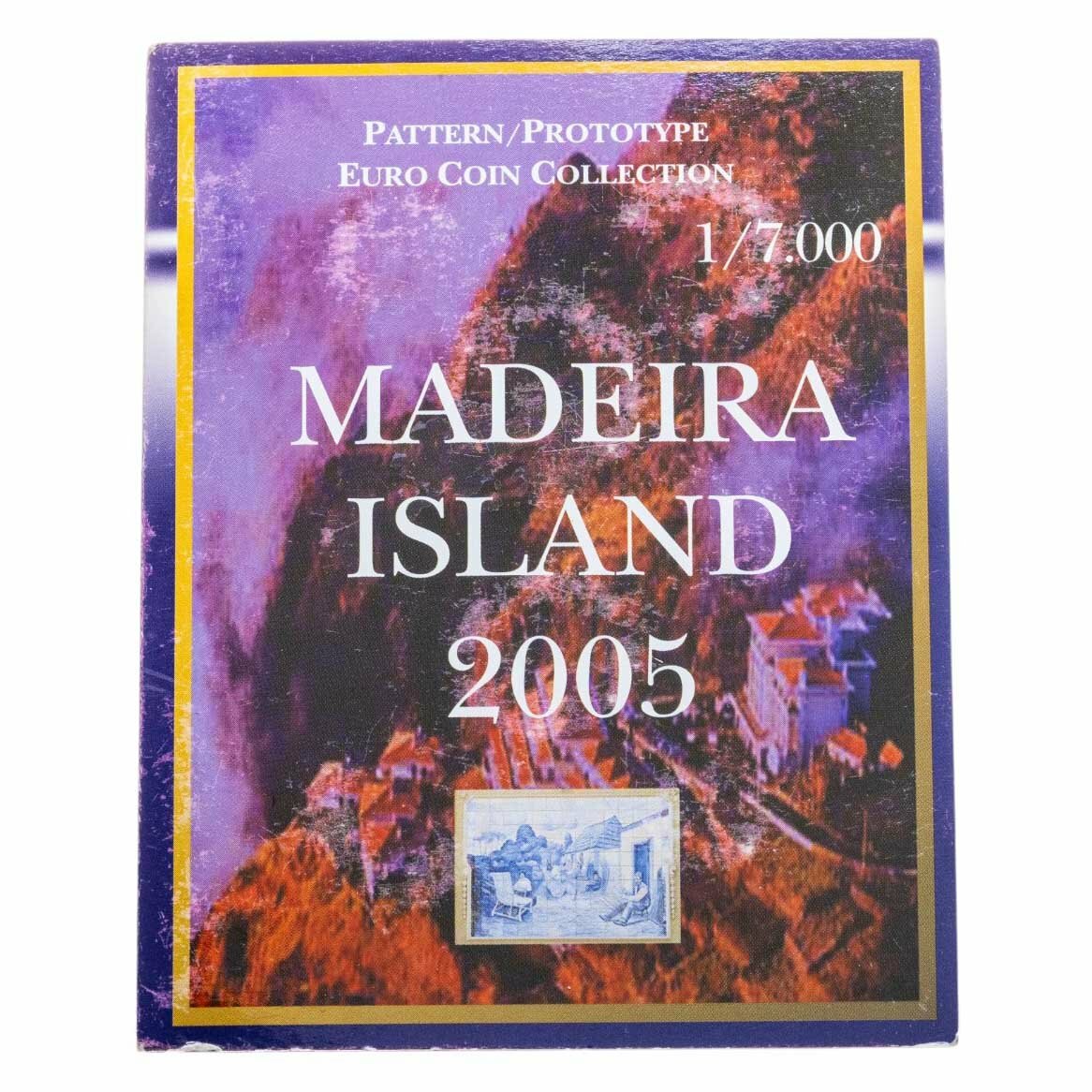 Остров Мадейра 2005 набор из 8-ми псевдо евро монетовидных жетонов в буклете
