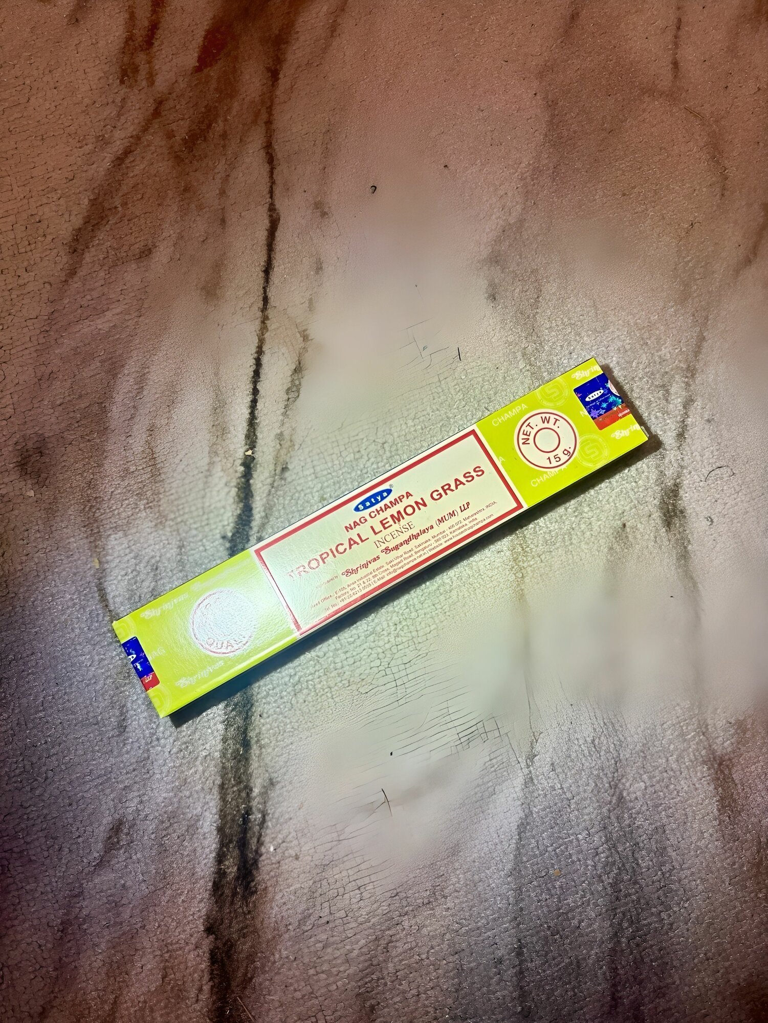 Благовония Satya "Лемонграсс", тонизирующий эффект, палочки, 15 г