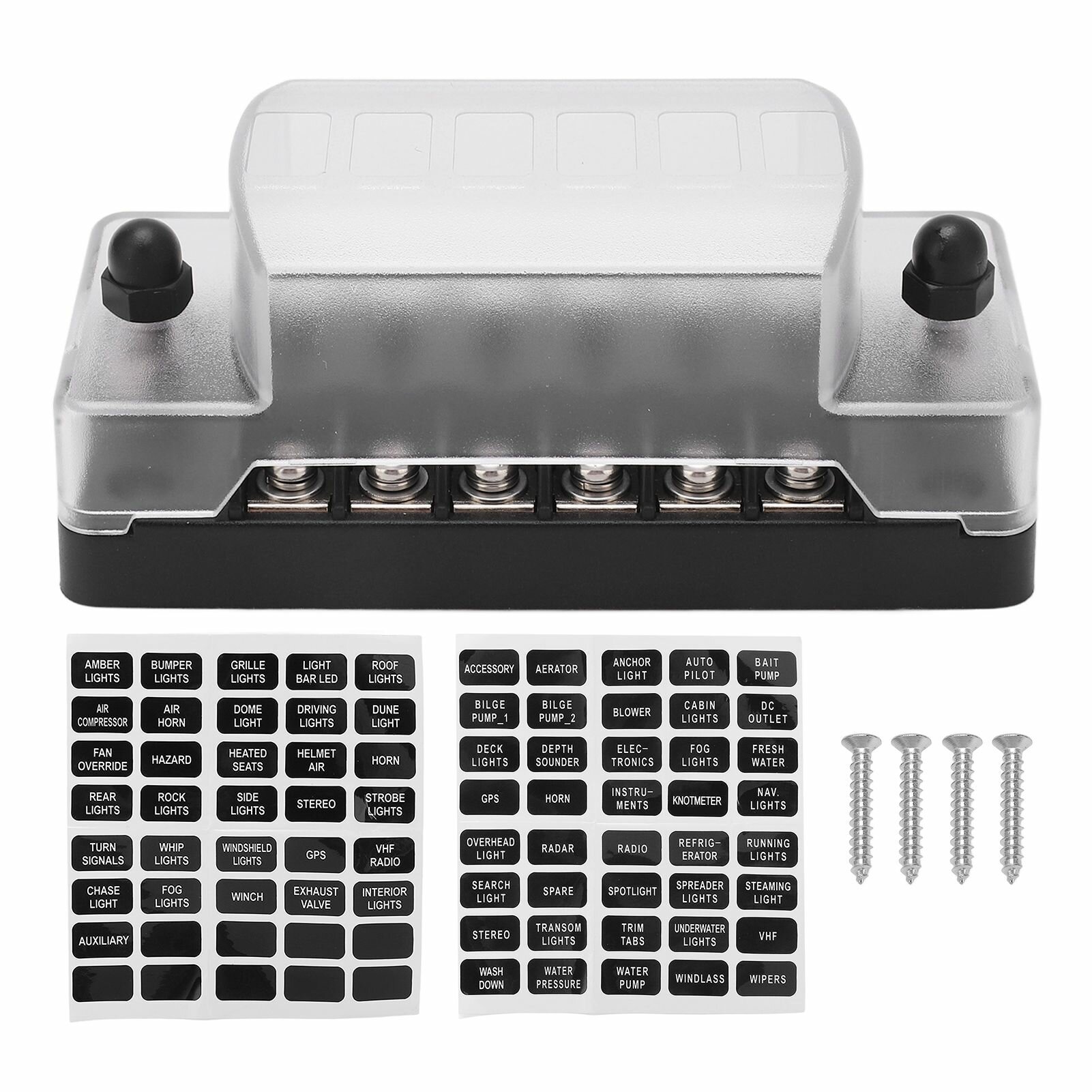 6-канальный блок предохранителей с защитой