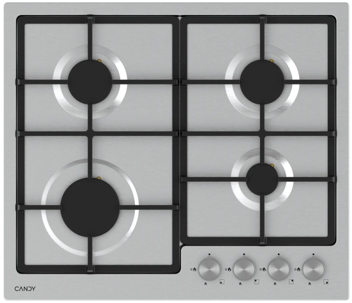 Варочная панель Candy CHXM64CNX, интегрированный электроподжиг, газ-контроль, газовая