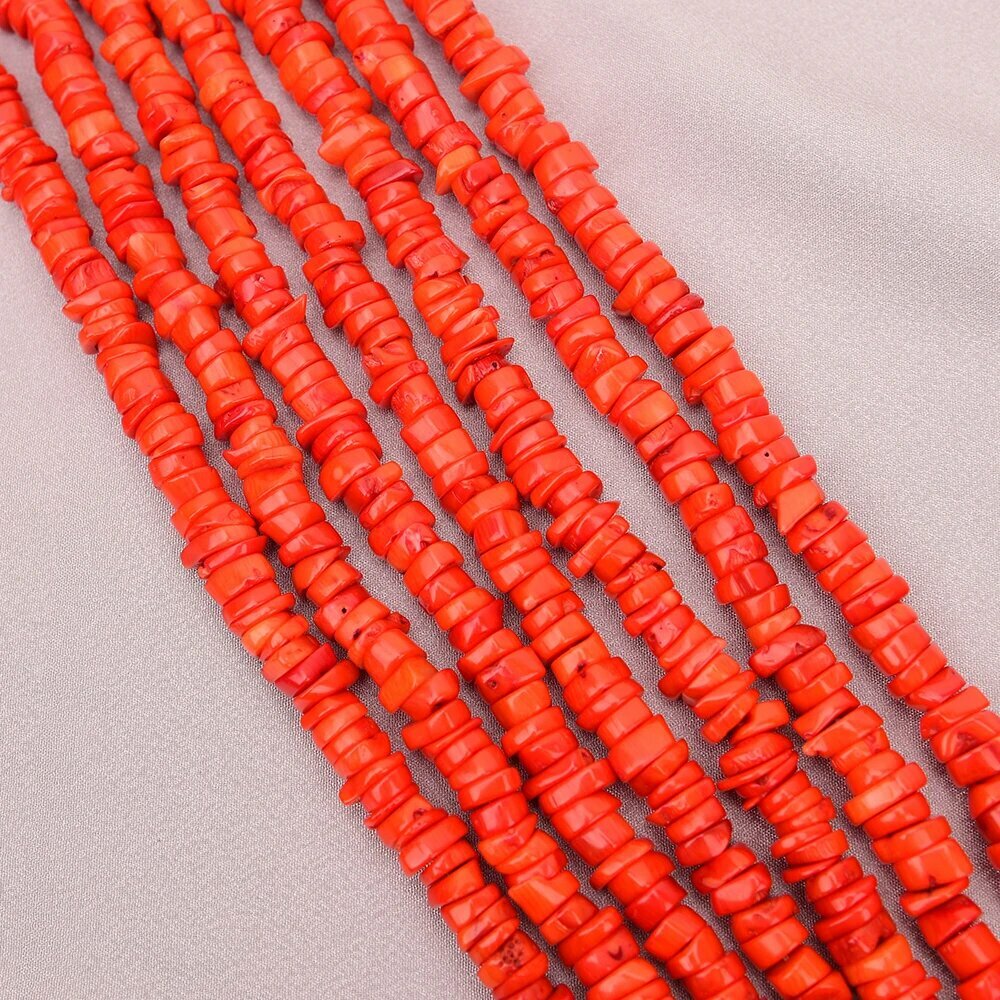 Бусины из морского коралла APDGG, оранжевые, 2 шт, 16 дюймов