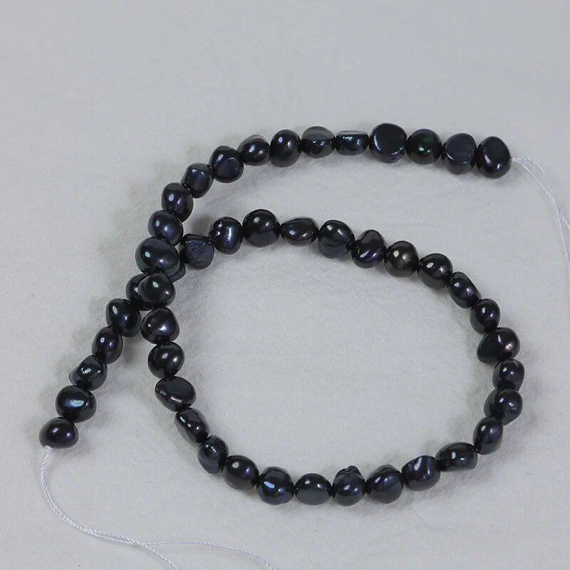 Черный натуральный пресноводный жемчуг 8-9 мм бусины для ювелирных изделий